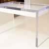 Acrylic Desk with Shelf 48″ x 23″ x 30″ tall - Plasticmart
